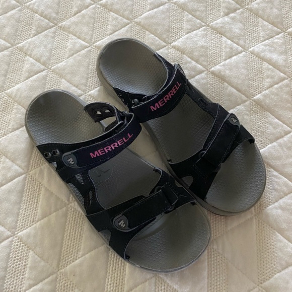 Merrell | Shoes | Merrell Womens Sandals Sz 7 Black | Poshmark